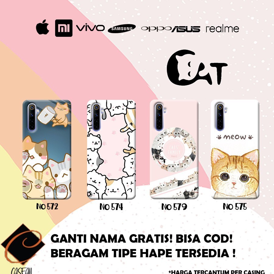 Jual Case Casing Cat Kitty ( Semua Tipe HP ) Realme 6 , 6 Pro Realme 5 ...
