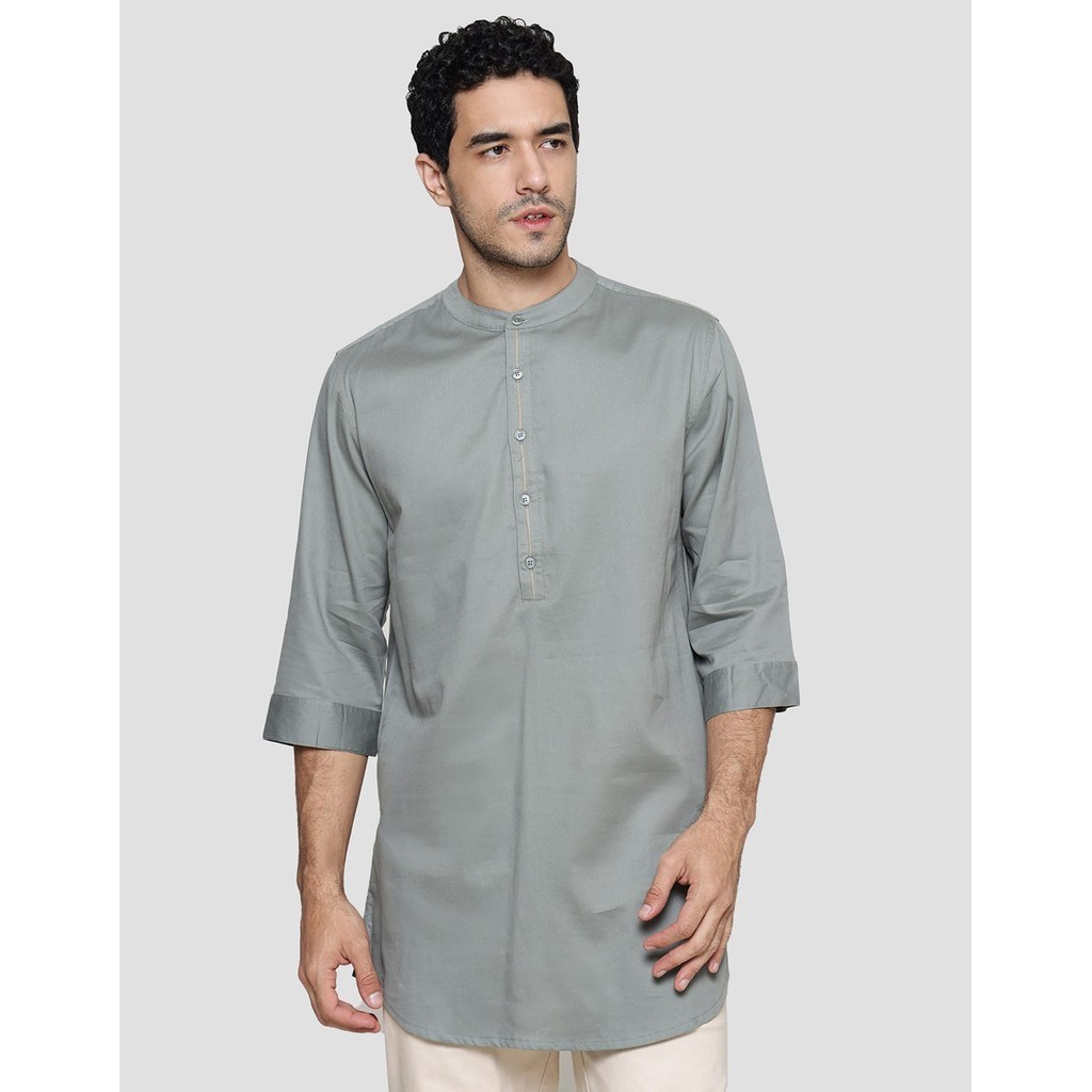 Jual Details Rayon Twill Plakat Intip Koko Gamis Lengan 3/4 Pria ...