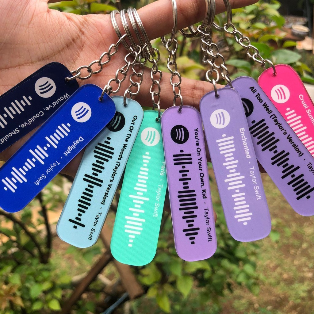 Jual Taylor Swift Songs Spotify Keychain | Shopee Indonesia