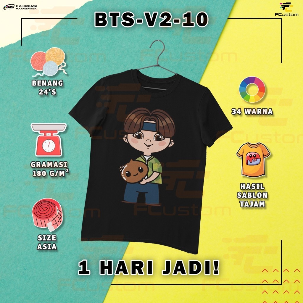 Jual Kaos Kpop BTS Bangtan Cotton Combed 24s New State Apparel Unisex ...
