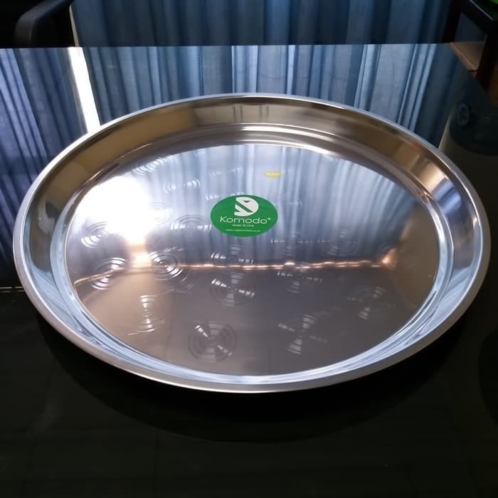 Jual Polo Nampan Bulat Wadah Saji Baki Tray Loyang Alas Kue Jamuan ...