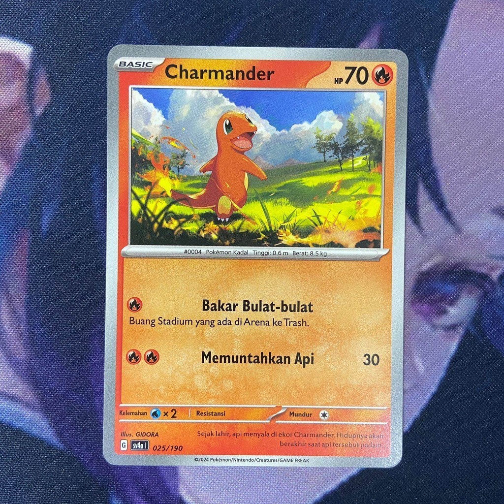 Jual pokemon (ID) charmander - SV4a 025/190 - NO FOIL | Shopee Indonesia