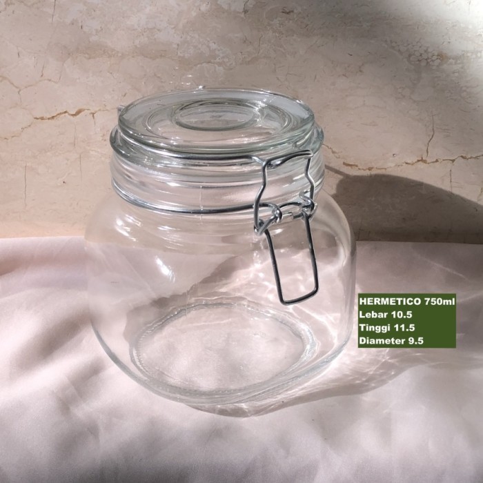 Jual Toples Hermetico Jar 500Ml Tutup Kait / Toples Kaca Penyimpanan ...