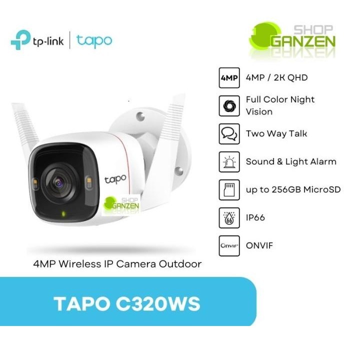 Jual Tp-Link Tapo C320Ws 4Mp 2K Smart Cctv Wifi Ip Camera Full Color ...