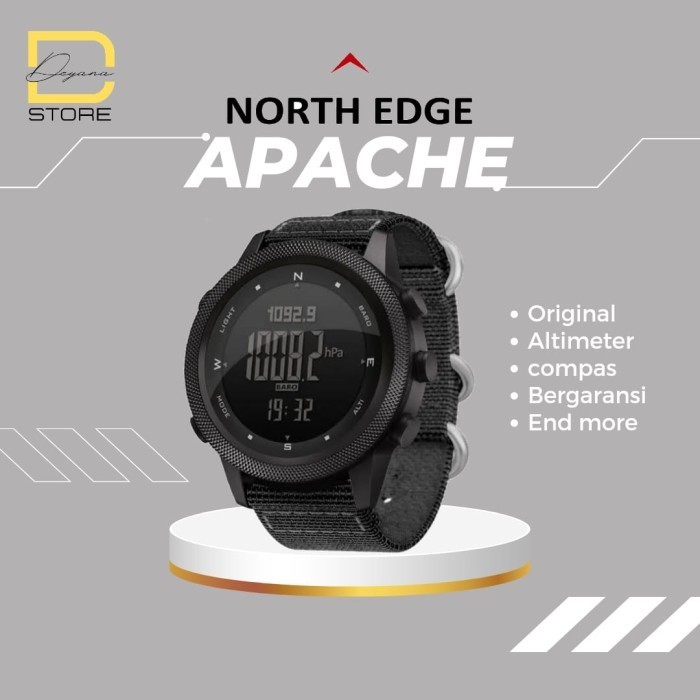 Jual North Edge APACHE-46 pedometer barometer original | Shopee Indonesia