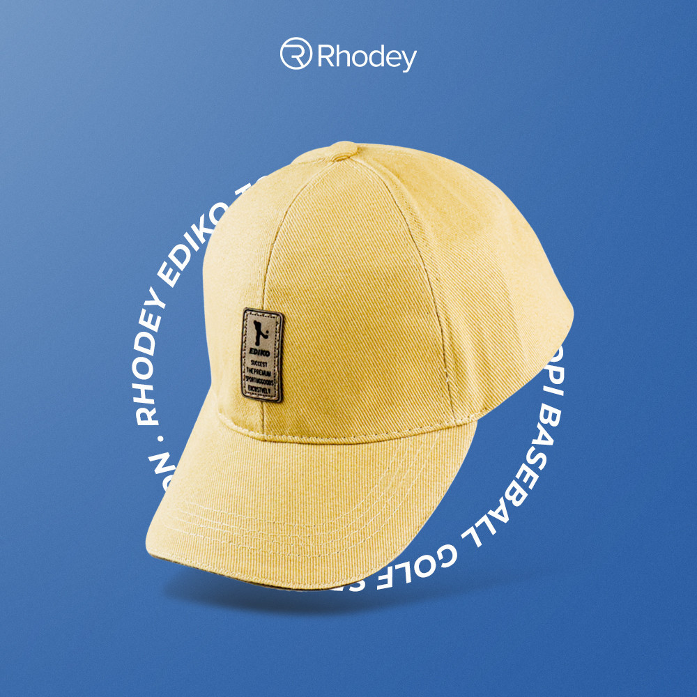 Jual Rhodey EDIKO Topi Baseball Cap Polos Logo Ediko Golf - RB68 ...