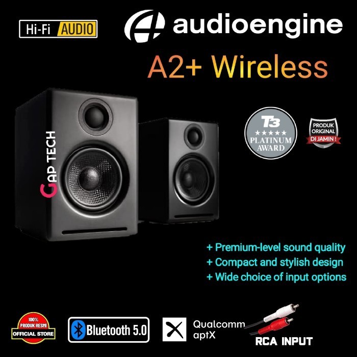 Jual Audioengine A2+ Plus Wireless Hi-Fi True Stereo Sound Monitor Speakers | Shopee Indonesia