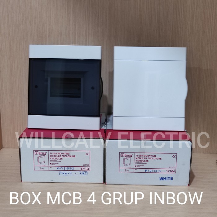 Jual Box mcb Broco 4 grup inbow tanam tembok / Box mcb 4 grup Broco ...
