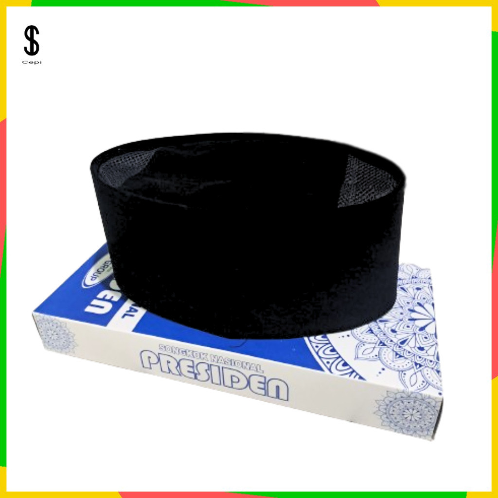 Jual SA3 PECI SONGKOK HITAM POLOS AS HASS PRIBUMI KOPIAH STANDAR FORMAL ...