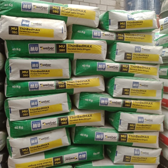 Jual Murah Mu 380 40Kg Perekat Bata Ringan Mortar Utama Stock Baru ...