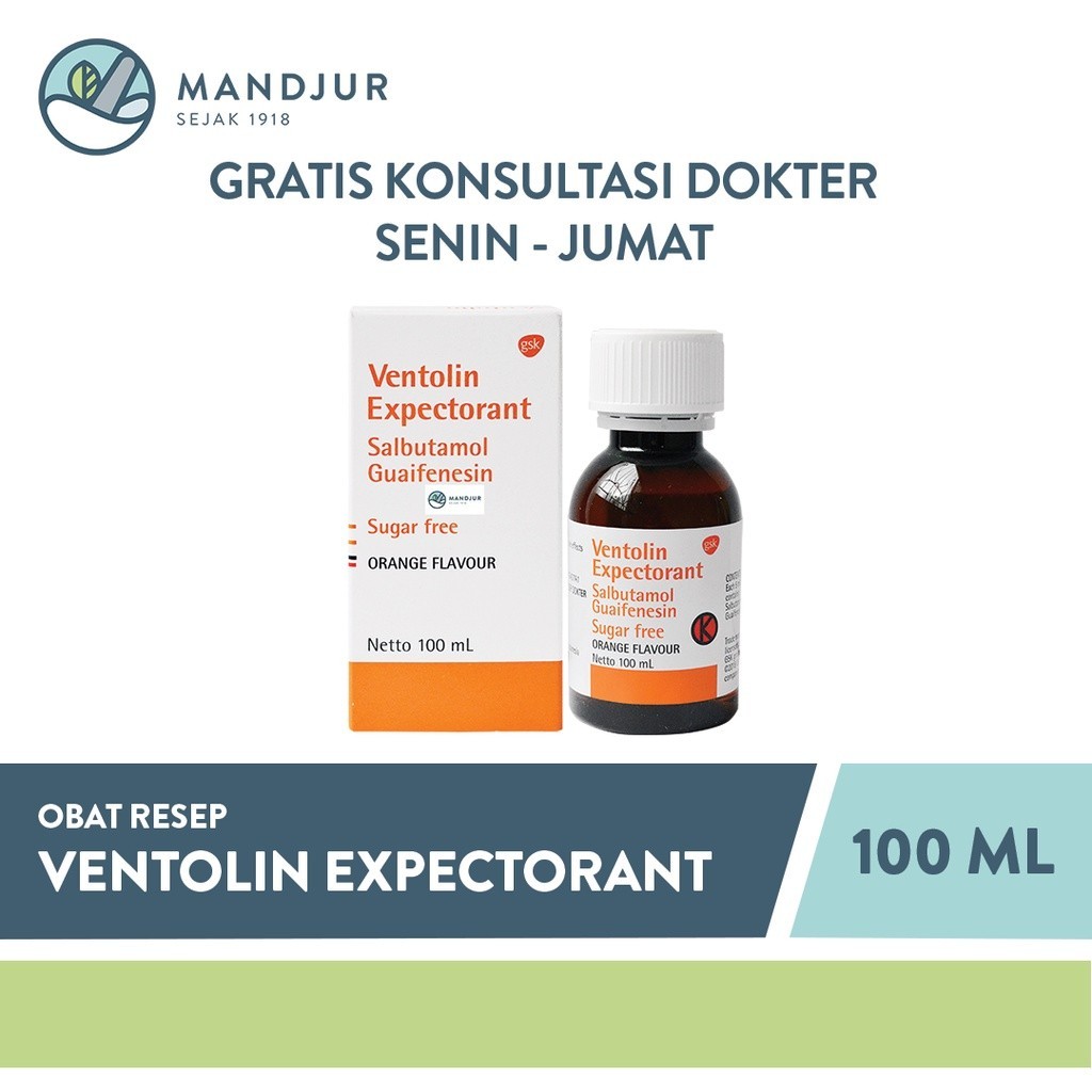 Jual Ventolin Expectorant Sirup 100 mL | Shopee Indonesia