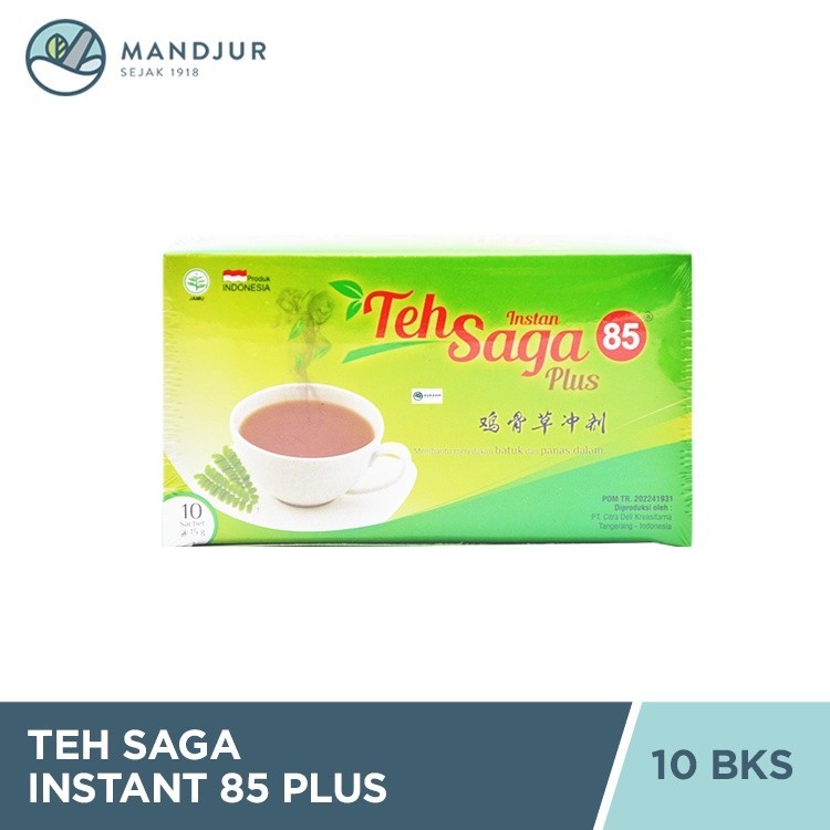 Jual Teh Saga Instant 85 Plus Isi 10 Sachet - Pereda Batuk dan Panas ...