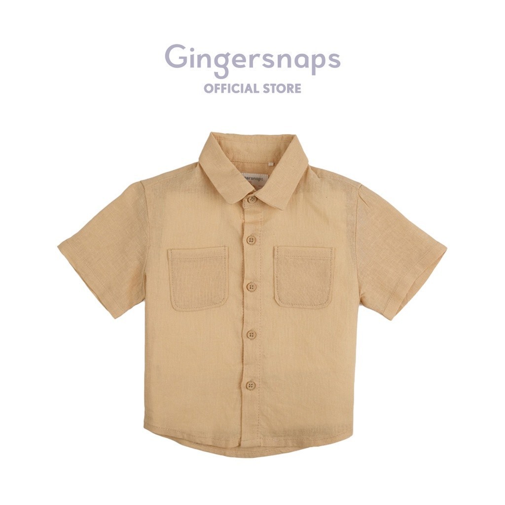 Jual Gingersnaps Baby Solar Power Woven - Kemeja Bayi Laki-laki (Coklat ...