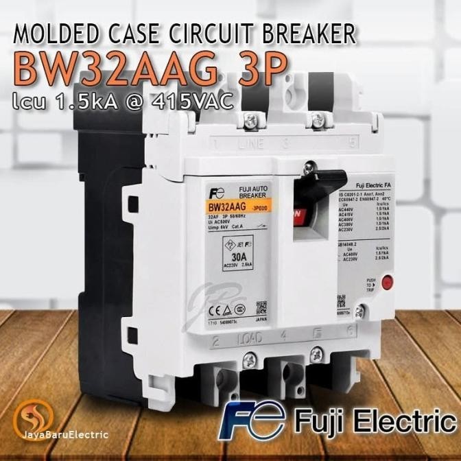 Jual BREAKER MCCB FUJI BW32 BW32AAG BW32-AAG 3P 3A 5A 10A 15A 20A 30A ...