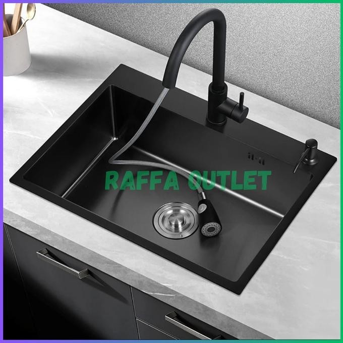 Jual Kitchen Sink Black 6045/Kitchen Sink 6045 Hitam/Kitchen Sink ...