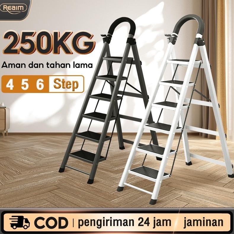 Jual (T)Op Reaim Tangga 4/5/6 Step Rumah Lipat Tangga Besi Lipat ...