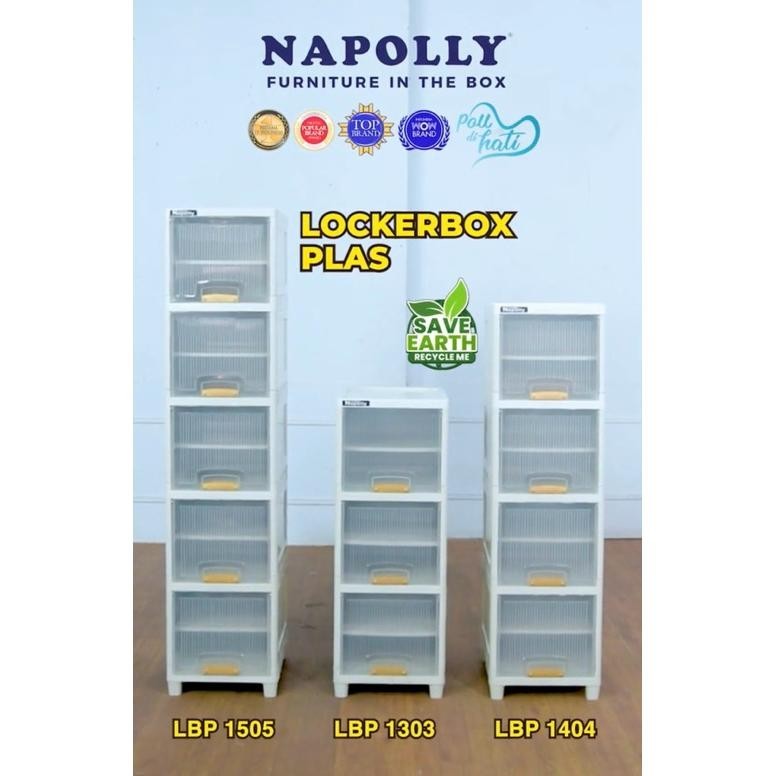 Jual LEMARI PLASTIK LOCKER BOX RAK SERBAGUNA NAPOLLY TOWER 1 BARIS ...