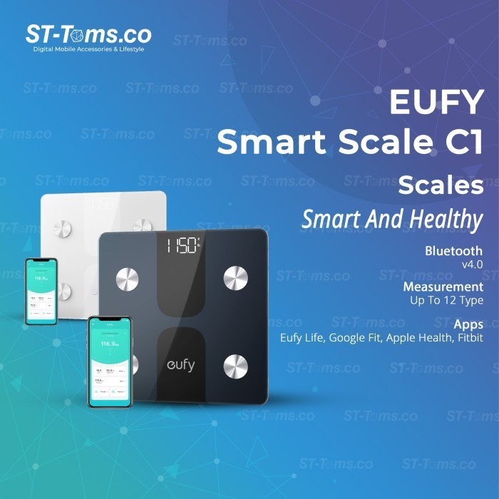 Jual EUFY SMART SCALE C1 TIMBANGAN BADAN BLUETOOTH DIGITAL - T9146 ...