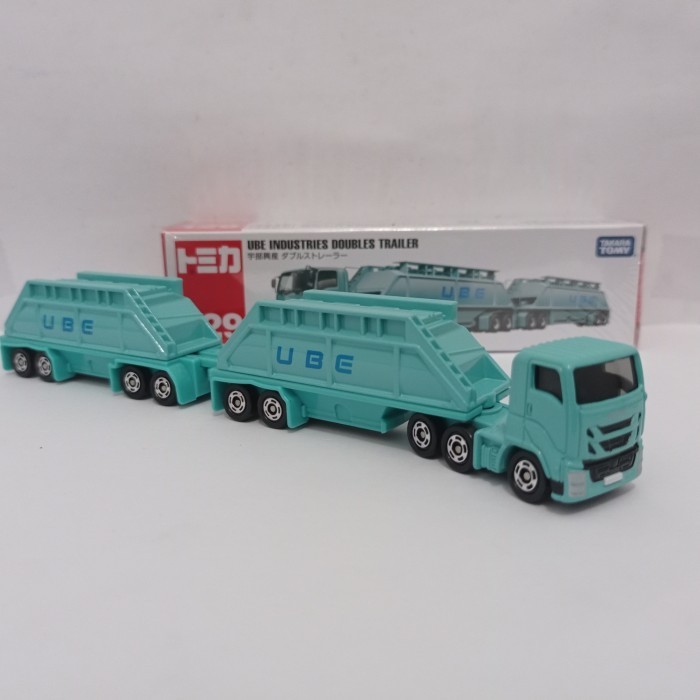 Jual TOMICA NO 129 UBE INDUSTRIES DOUBLE TRAILER MINIATUR MOBIL TRUK ...