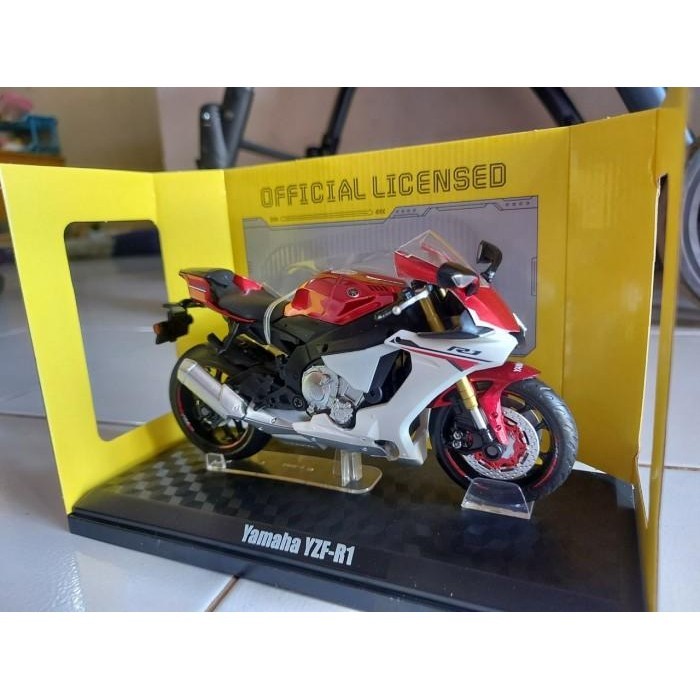 Jual Diecast Cca Yamaha Yzf R1 Skala 1:12 Lisensi Resmi Yamaha | Shopee ...