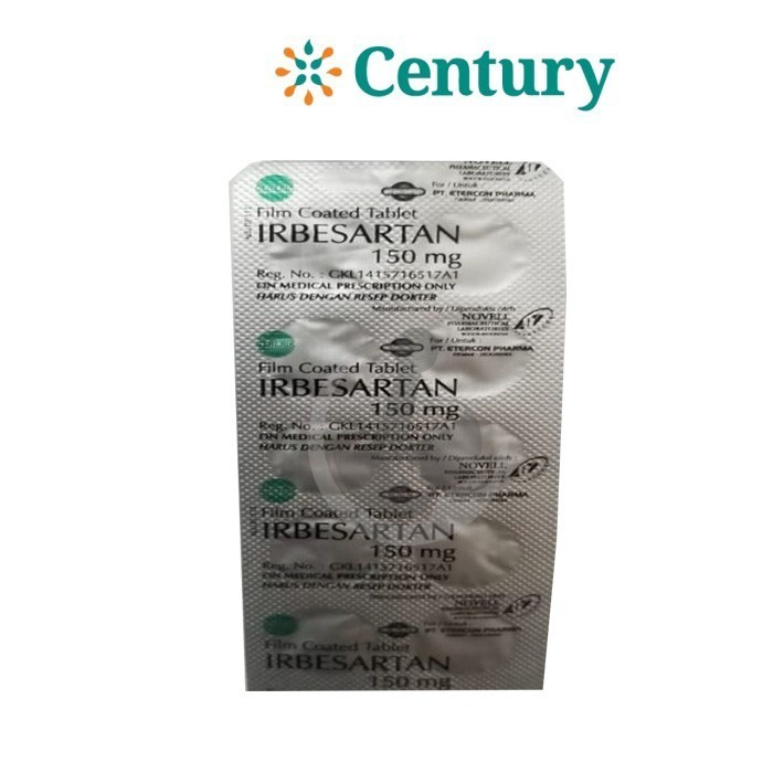 Jual IRBESARTAN 150MG 1 STRIP 10 TABLET / HIPERTENSI / JANTUNG /OBAT ...