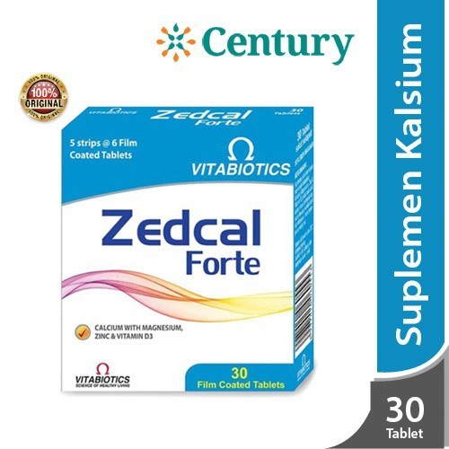 Jual Vitabiotics Zedcal Forte isi 30 / Nutrisi untuk Kesehatan Tulang ...
