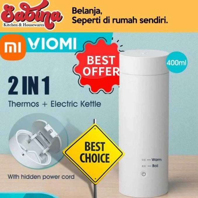 Jual BEST SELLER !!! Termos Listrik Thermos 400ml Teko Elektrik Bottle ...