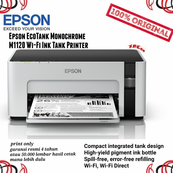 Jual Printer Epson M1120 Printer Mono Seperti M100 M200 | Shopee Indonesia