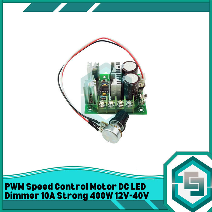 Jual PWM SPEED CONTROL MOTOR DC LED DIMMER 10A STRONG 400W 12V-40V | Shopee Indonesia