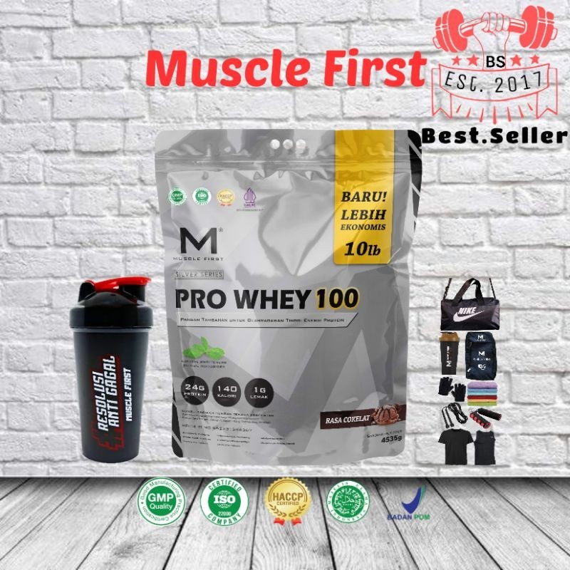 Jual MUSCLEFIRST Pro Whey 10lbs 4.5kg Whey Protein Suplemen M1 | Shopee ...