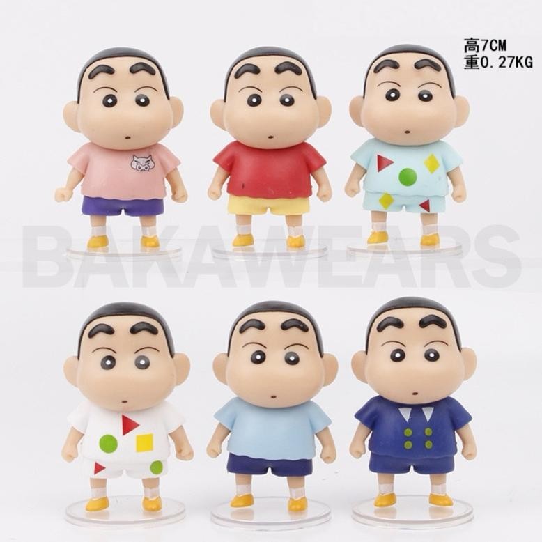 Jual Bisa Cod Action Figure Crayon Shinchan 7Cm Mini Kartun Shin-Chan ...