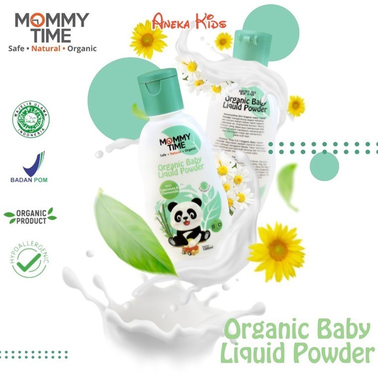 Jual MOMMY TIME ORIGANIC LIQUID POWDER 100ML | Shopee Indonesia