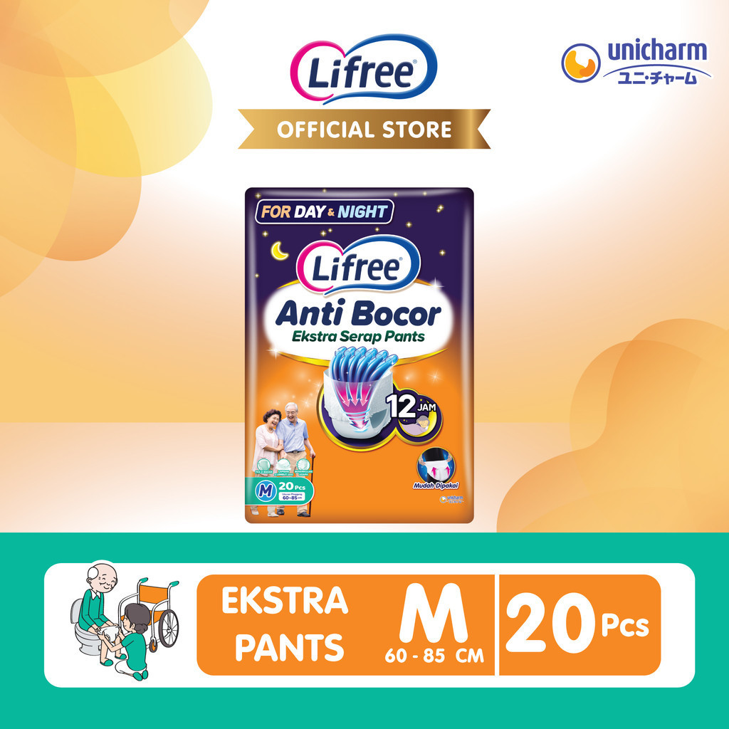 Jual Lifree Popok Dewasa Celana Ekstra Serap - M 20 | Shopee Indonesia