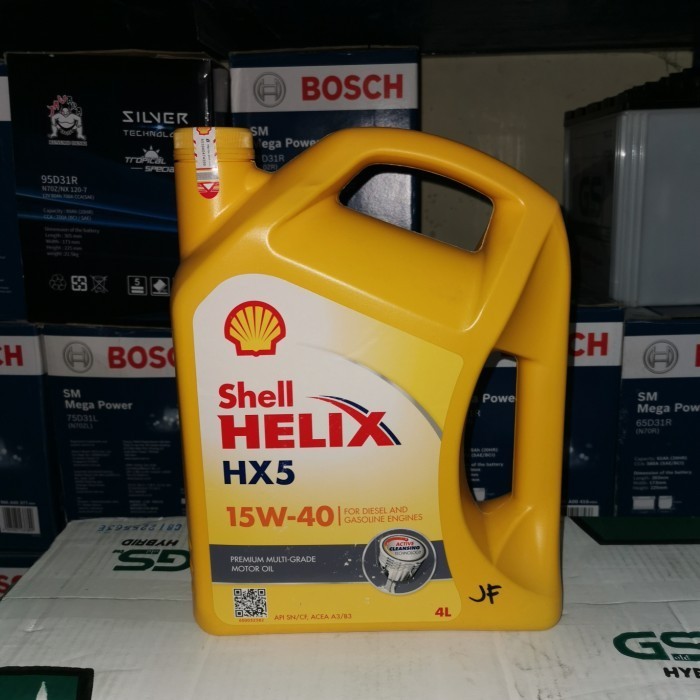 Jual HARGA DISC - OIL SHELL HELIX HX5 15W-40 KEMASAN 4LTR 100% ORIGINAL ...
