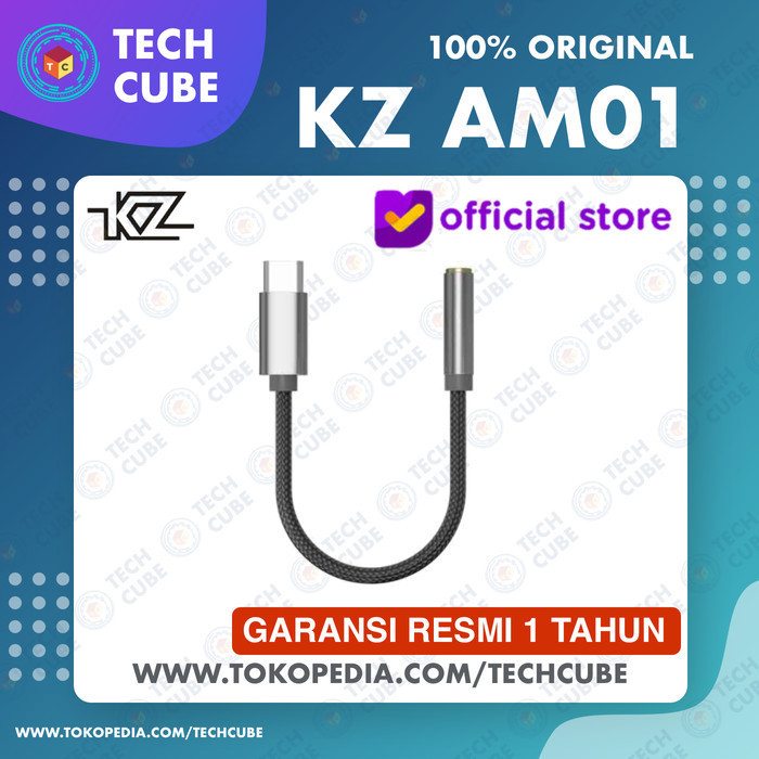 Jual KZ AM01 Decoding Amplifier DAC Connector USB Type C Jack 3.5mm ...