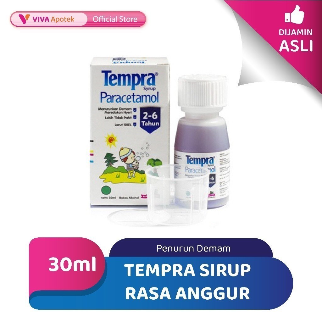 Jual Tempra Anggur untuk Penurun Demam (30 ml) | Shopee Indonesia