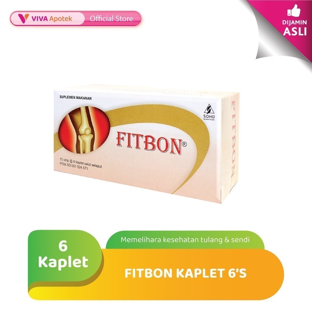 Jual Fitbon untuk Memelihara Kesehatan Tulang & Sendi (6 Kaplet ...