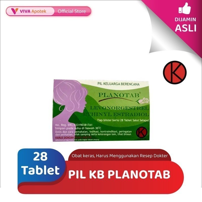 Jual Pil KB Planotab / Kontrasepsi Oral (28 Tablet) | Shopee Indonesia
