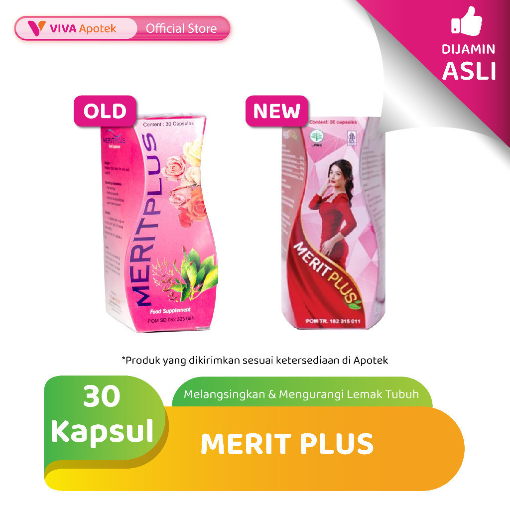 Jual Merit Plus untuk Melangsingkan & Mengurangi Lemak Tubuh (30 Kapsul ...
