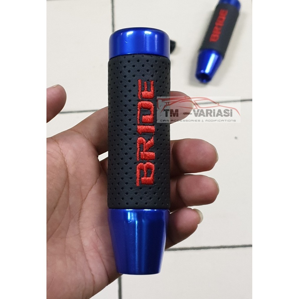 Jual Jual!! IMPORT Gear Shift Knob Racing Bride Biru Kombinasi Kulit ...