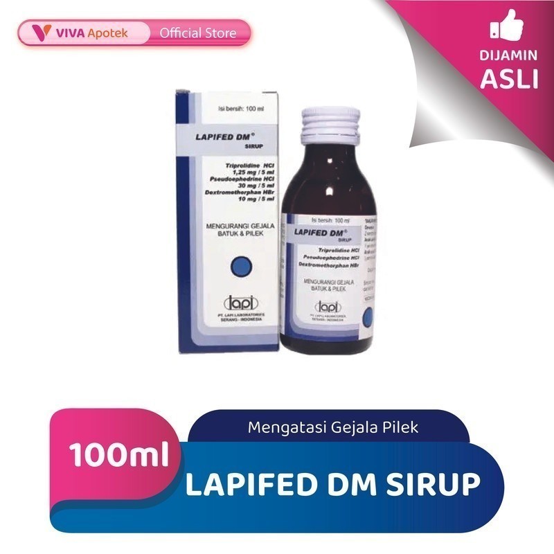 Jual Lapifed DM Sirup untuk Mengatasi Gejala Pilek (100 ml) | Shopee ...