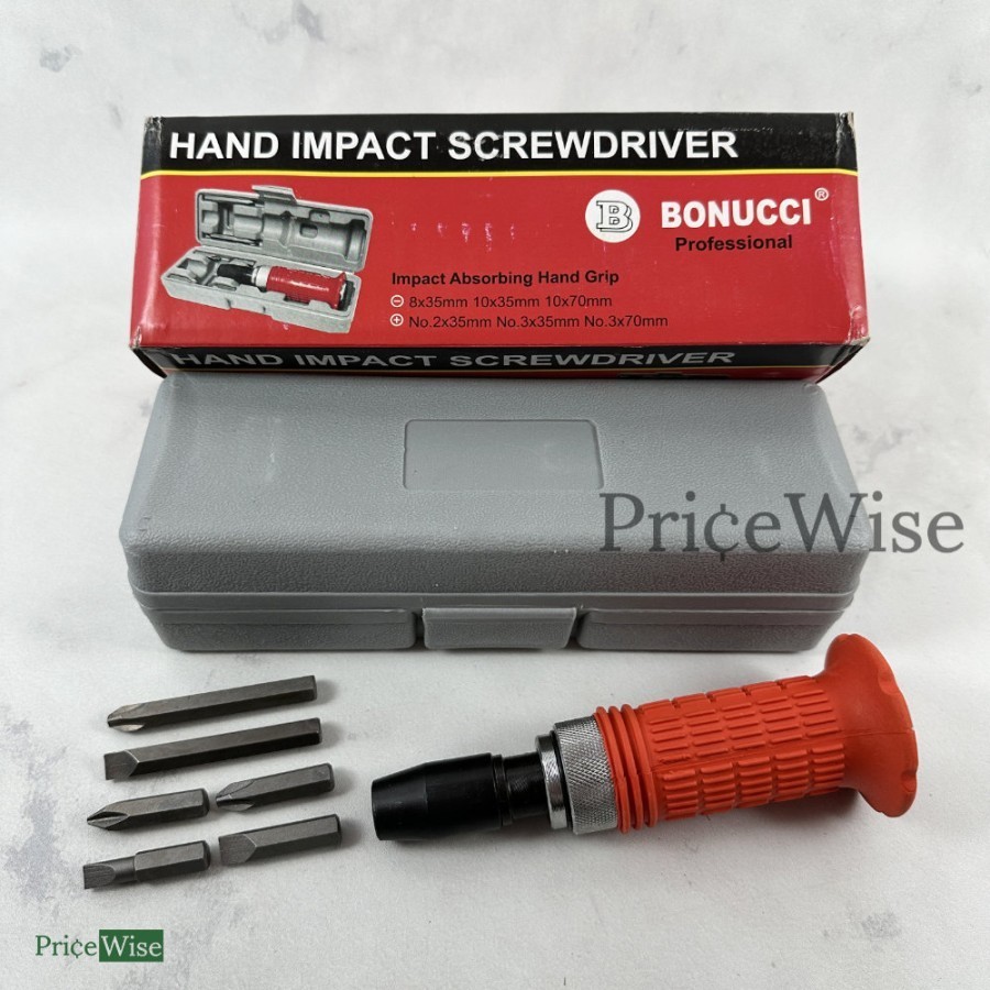 Jual Obeng Ketok Set Bonucci / Hand Impact Screwdriver Set | Shopee ...