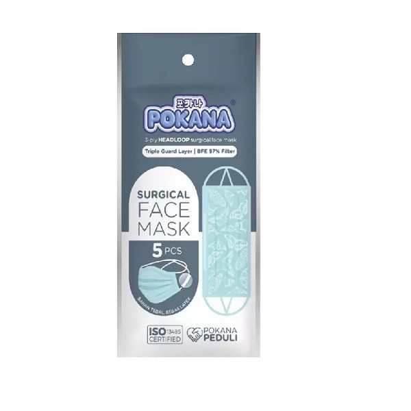 Jual POKANA MASK ADULT HEADLOOP 5'S | Shopee Indonesia