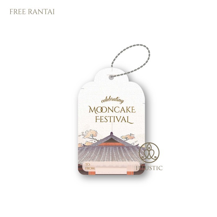 Jual {{{{}}] Hang Tag Fancy Mooncake Festival Mid Autumn Festival (FREE ...