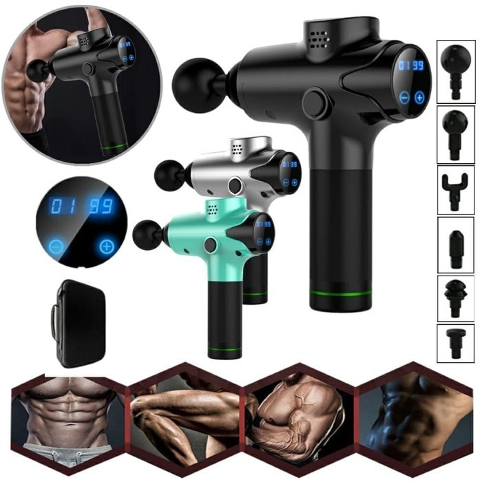 Jual Alat Pijat / Terapi Otot 6 Kepala ( Gun Theraphy Massage ...
