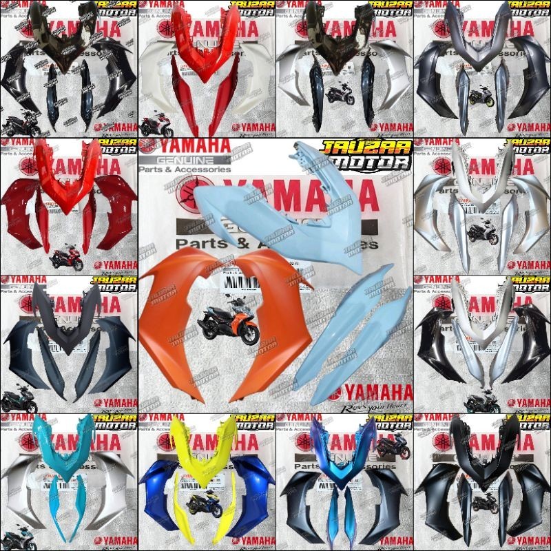 Jual FUL FULL SET COVER BODY HALUS NEW AEROX 155 CONNECTED BBP (5PC ...