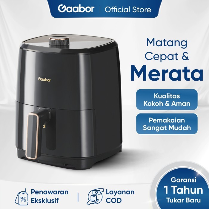 Jual Gaabor Air Fryer 4L Pengorengan Tanpa Minyak Low Watt | Shopee ...