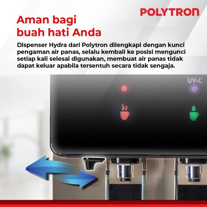 Jual Polytron Dispenser Galon Bawah Hydra Pwc 776 | Shopee Indonesia