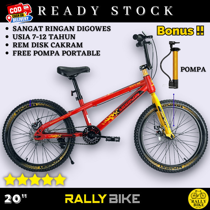 Jual Sepeda BMX anak ukuran 20 inchi 7 tahun keatas | Shopee Indonesia