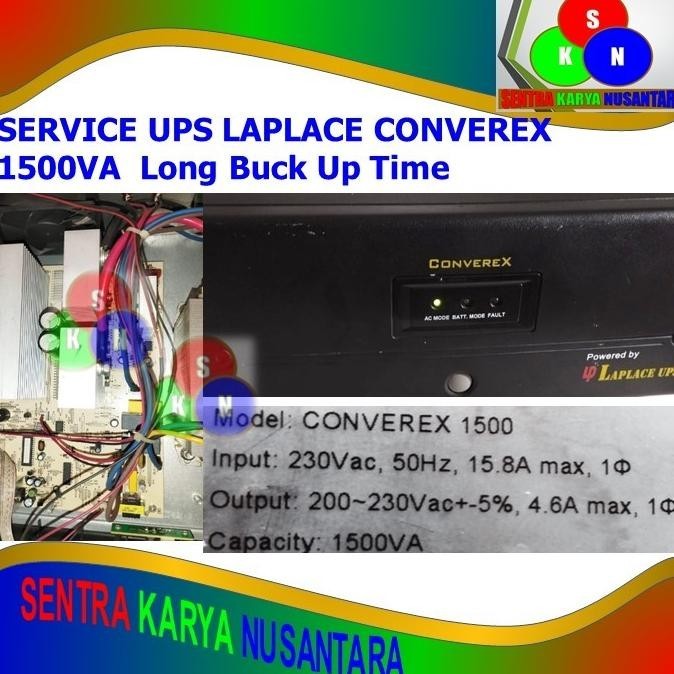 Jual SERVICE UPS LAPLACE 1500VA CONVEREX LONG BACK UP TIME | Shopee ...